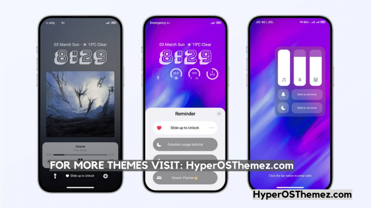 Clocksv1 HyperOS Theme for Xiaomi with Dynamic Lockscreen - HyperOS Themes