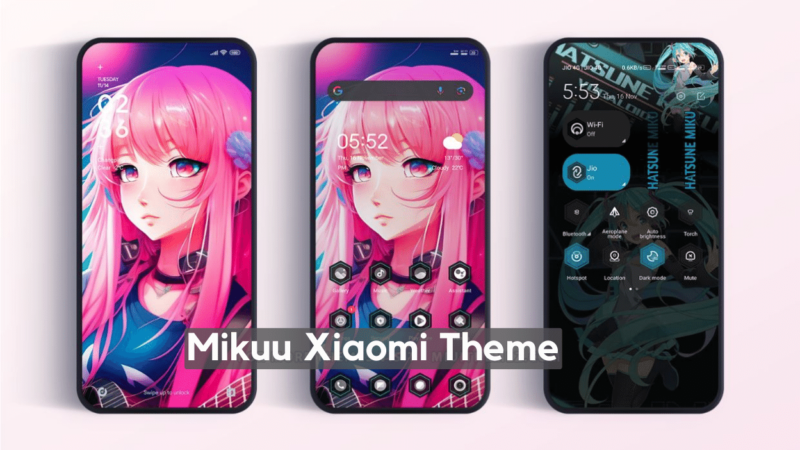 Mikuu HyperOS Theme for Xiaomi with Dark Anime - HyperOS Themes