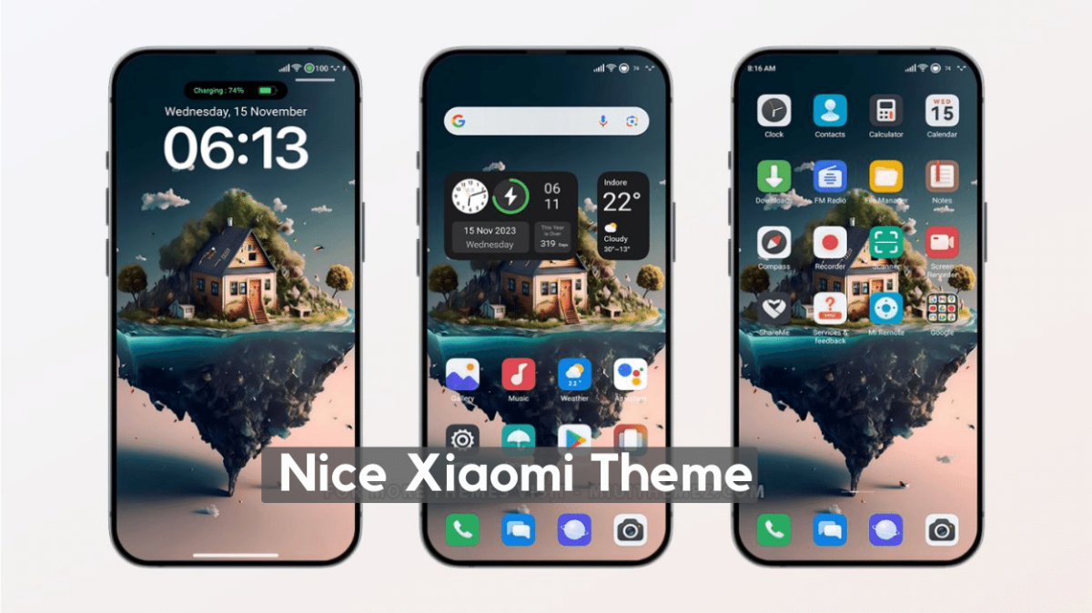 Nice HyperOS Theme for Xiaomi with iOS Dynamic Island - HyperOS Themes