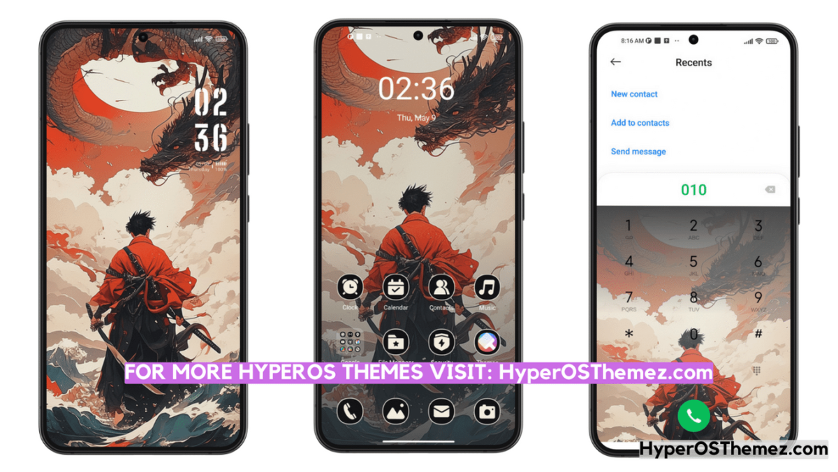 miracle HyperOS Theme with Dynamic Anime & iOS Widget – HyperOS Themes